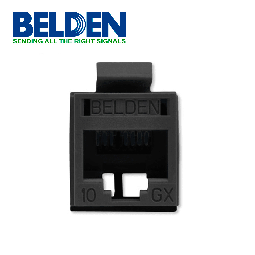 CONECTOR MODULAR JACK RJ45 CAT6A REVCONNECT BELDEN RVAMJKUBK-S1 ESTILO ...